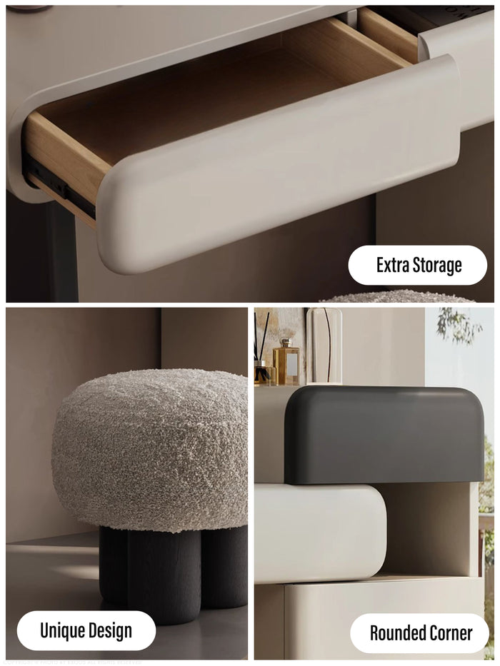 Italian Minimalist Dressing Table - Sleek, Stylish, and Functional